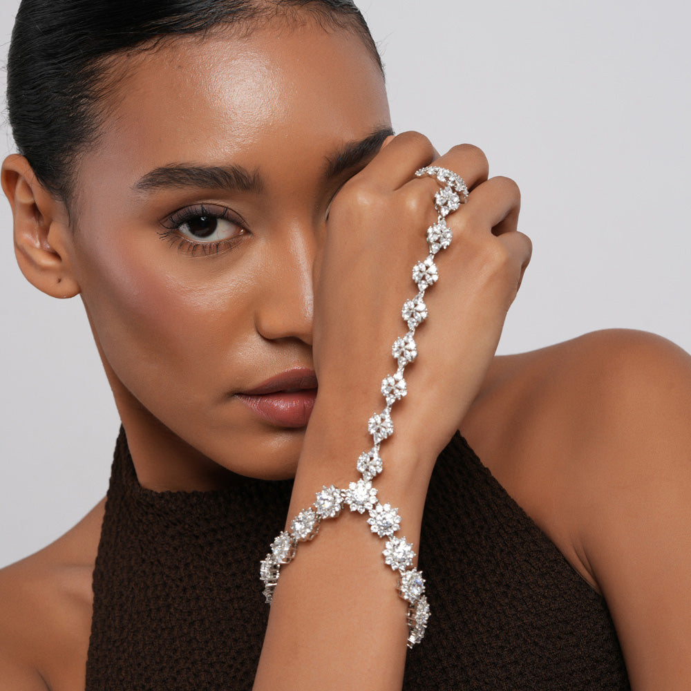 Ghaniyah - CZ Hand piece – Anayah Jewellery