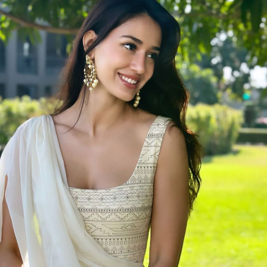 Disha Patani wearing Aadhya – Anayah Jewellery